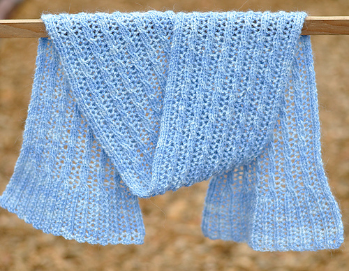 Ravelry: Cable and Flare Scarf pattern by Knitwise Design