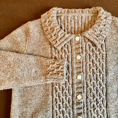 Ravelry: Cable Collar Cardigan pattern by Knitwise Design