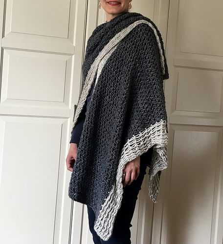 Ravelry: Wicked Pretty Ruana pattern by Sonja Hood