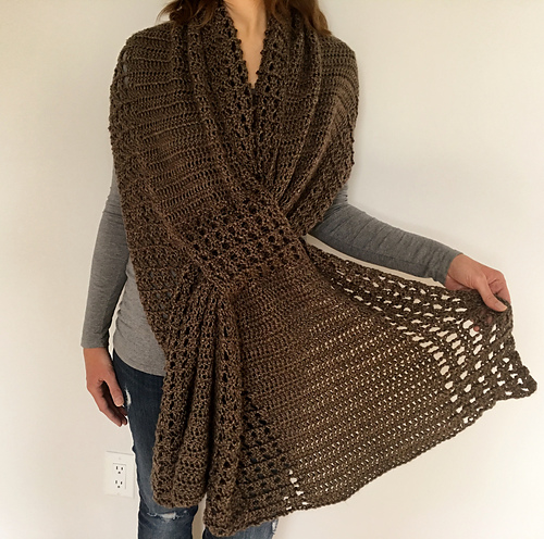 Ravelry: Gorgeous Gathered Wrap pattern by Sonja Hood