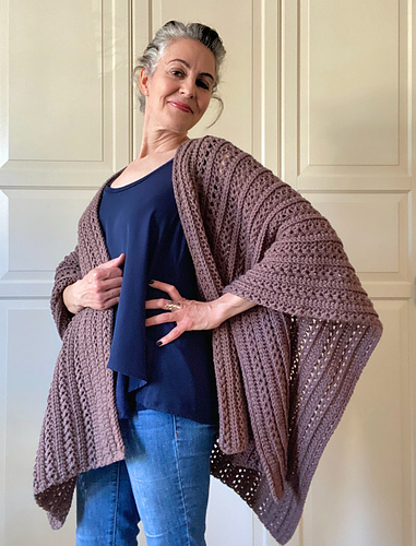 Ravelry: Workin-It Ruana Wrap pattern by Sonja Hood