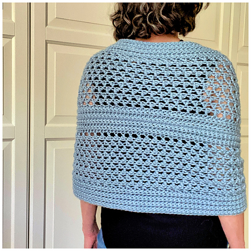 Ravelry: Hole-Lotta-Looks Gathered Wrap pattern by Sonja Hood