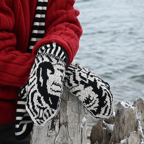 Ravelry: Gemini Mittens pattern by Sharon Oliveira