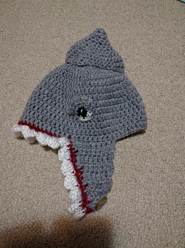 Ravelry: toddler shark hat pattern by Mary Hodges