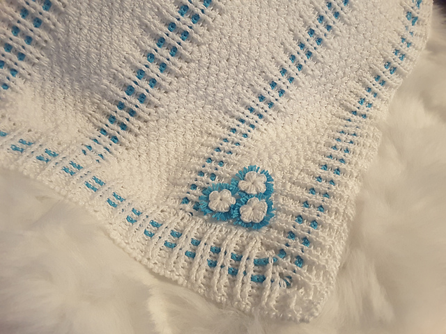 Ravelry: Peak-a-boo Baby Blanket pattern by Susan Hera