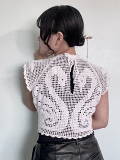 Ravelry: Filet Crochet Swan Top pattern by Knitra
