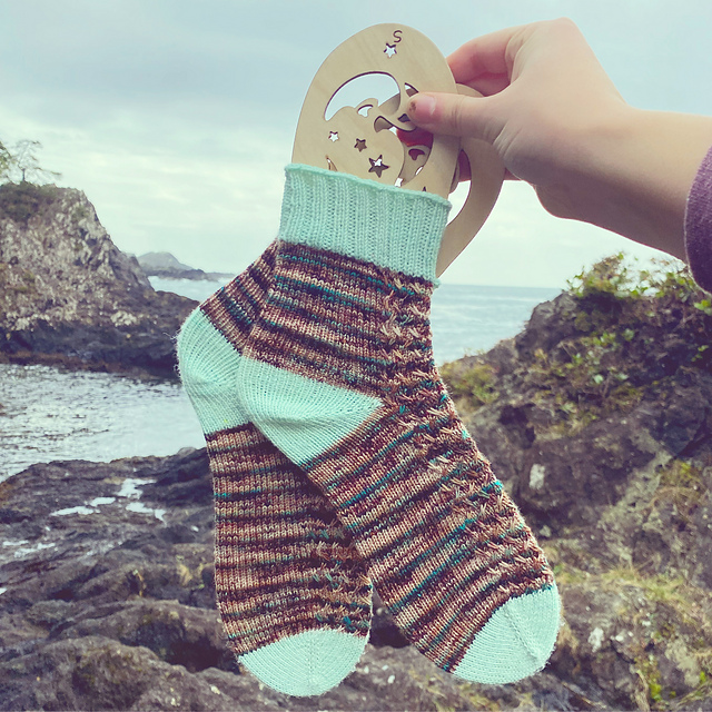 Ravelry: Brush Stroke Socks pattern by Eden of Kraken Maid