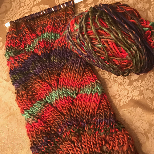 Ravelry: Winter Flame Scarf pattern by Benjamin Matthews