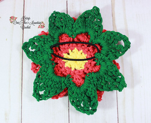 Ravelry: Poinsettia Towel Topper pattern by Kris Moore
