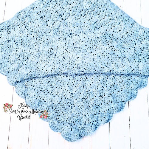 Ravelry: Baby Blue Cotton Blanket pattern by Kris Moore