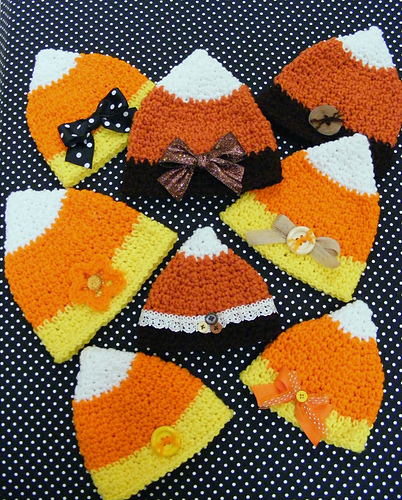 Ravelry: Candy Corn Crochet Sweater and Hat pattern by Kris Moore