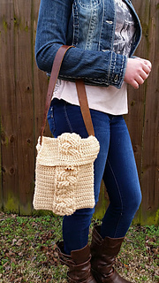 Ravelry: Audrey Cable Bag pattern by Kristi Simpson