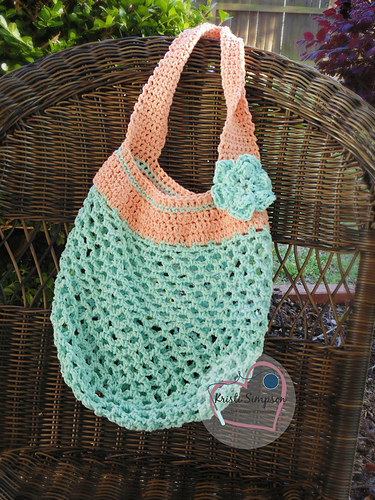 Ravelry: Heat Wave Market Bag pattern by Kristi Simpson