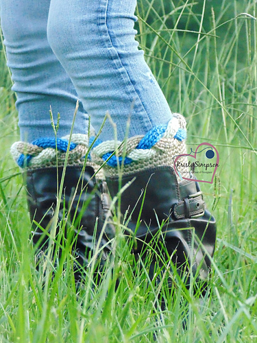 Ravelry: Woven Boot Cuffs pattern by Kristi Simpson