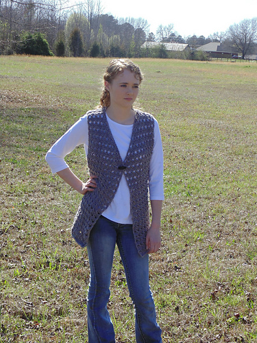 Ravelry: Lacy Vest pattern by Kristi Simpson