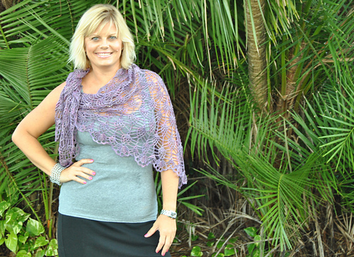 Ravelry: Lilaberry Lace Shawl pattern by Kristin Omdahl