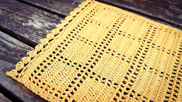 Ravelry: Filet Crochet Rectangular Table Runner pattern by Kristines ...