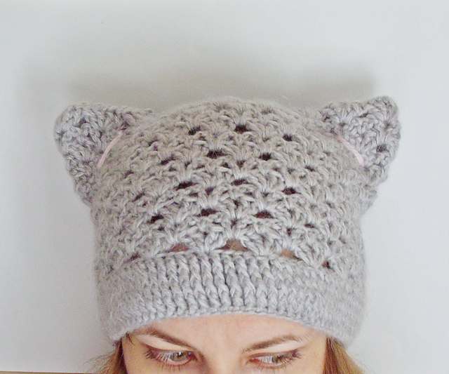 Ravelry: spring smart casual hat with cat ears pattern by Ksenia Lark