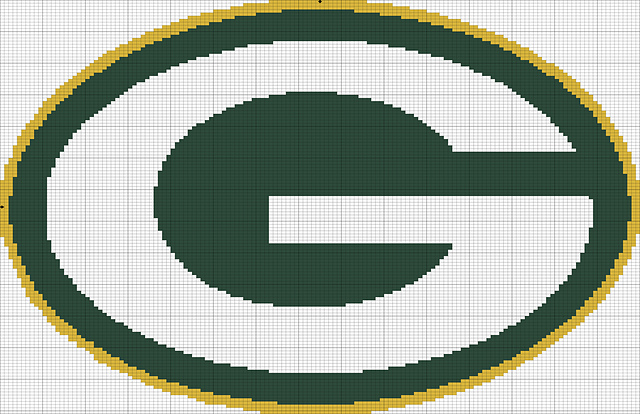 Ravelry: Greenbay Packer G for Sweaters (Chart) pattern by Karen Hamski