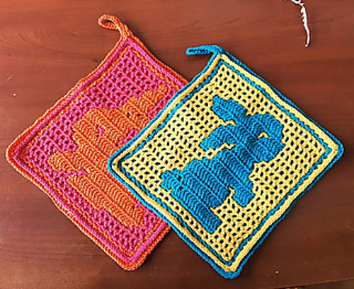 Ravelry: Rabbit Potholders pattern by Marleen Hartog