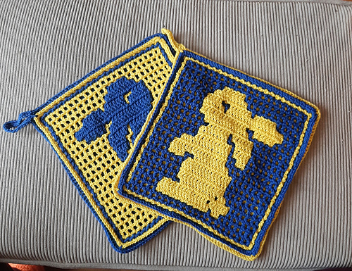 Ravelry: Rabbit Potholders pattern by Marleen Hartog
