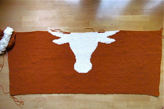 Ravelry: LBK63's Deanna's Texas Longhorns Afghan