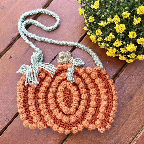 Ravelry: Boho Fall Pumpkin Purse pattern by CCrochet Shoppe