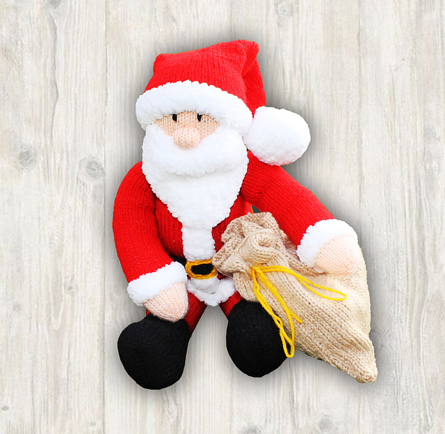 Ravelry: Santa Claus (with two toys in his bag) Pattern pattern by ...