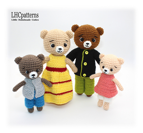 Ravelry: Bear Family pattern by Kristine Kuluka