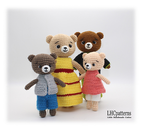 Ravelry: Bear Family pattern by Kristine Kuluka