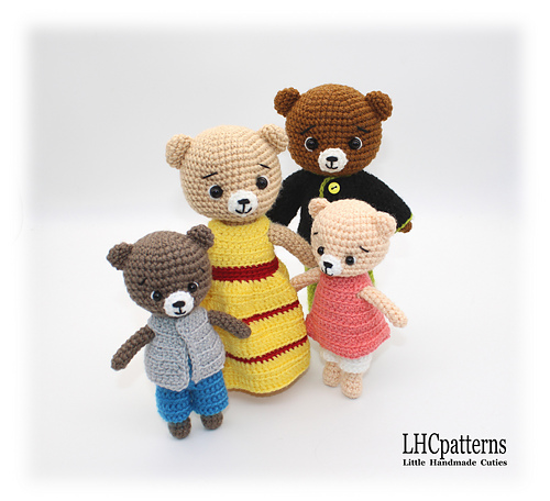Ravelry: Bear Family pattern by Kristine Kuluka