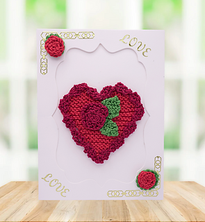 Ravelry: Heart & Roses Valentine's Card pattern by Val Pierce