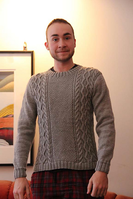 Ravelry: #8 Men's Aran Sweater pattern by Patons Australia