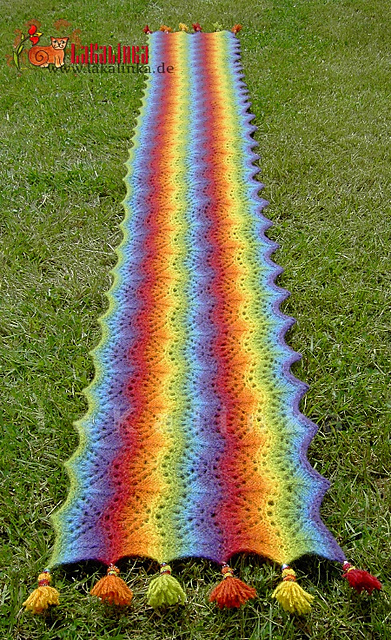 Ravelry: May Rainbow Scarf pattern by Olga Beckmann
