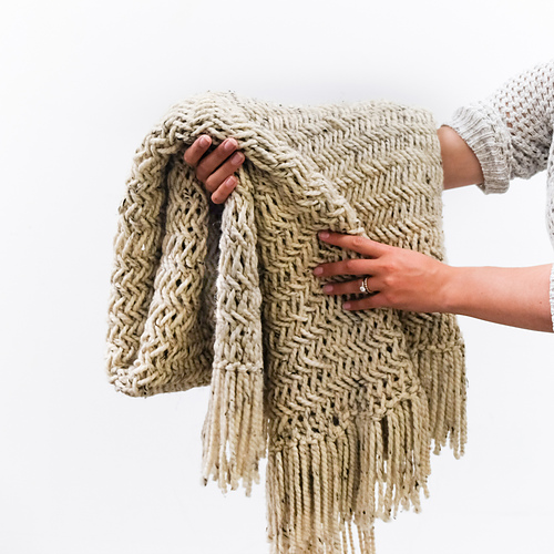 Ravelry: Chunky Herringbone Blanket pattern by Alison Abbey