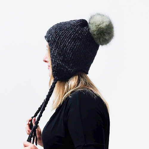 Ravelry: Ear-Flap Knit Hat pattern by Alison Abbey