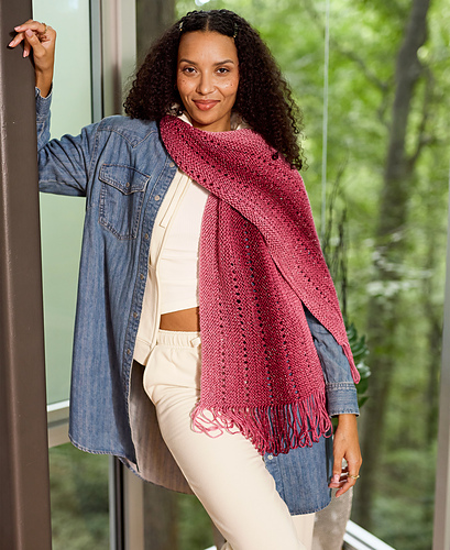 Ravelry: Fade and Fringe Wrap pattern by Tori Gurbisz Chapel