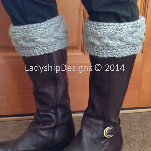 Ravelry: Braided Cable Boot Cuffs and Wrist Warmers pattern by ...