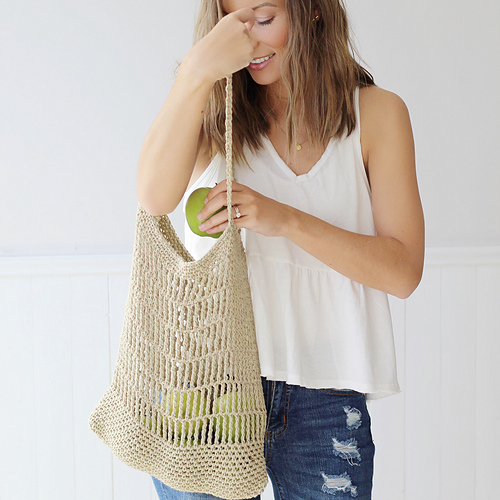Ravelry: Zoey Mesh Bag pattern by Lakeside Loops