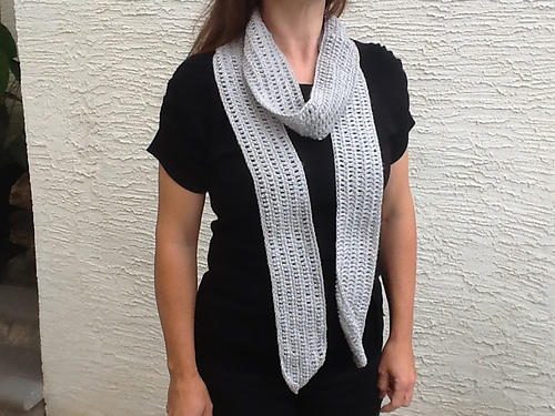 Ravelry: Silver Dollar Skinny Scarf pattern by Fiber Flux / Jennifer ...