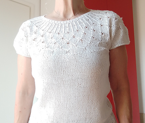Ravelry: 222-32 Swing by Spring Top pattern by DROPS design