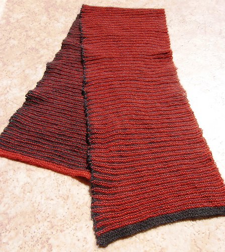 Ravelry: Small Scarf Black&Red pattern by Claudia Finlay