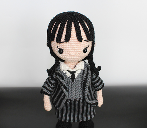 Ravelry: Wednesday doll + outfit pattern by Larissa Geurts