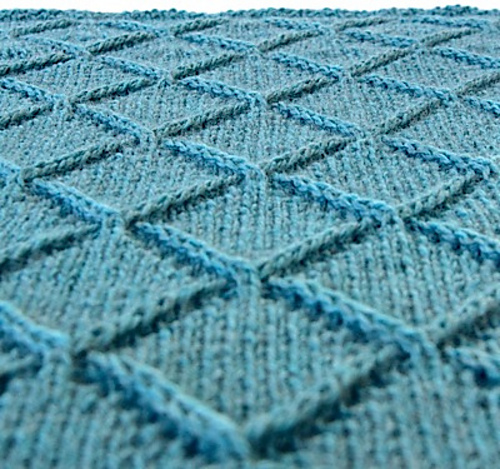 Ravelry: Raised Diamond Points Scarf, Shawl or Blanket pattern by Laura ...