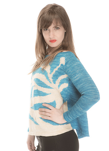 Ravelry: Blue Tiger Sweater pattern by Laura Zukaite