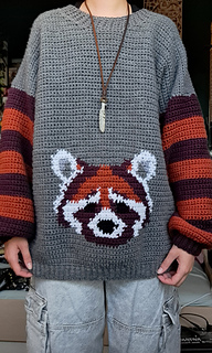 Ravelry: Oversized Red Panda Sweater pattern by Laura van Lankvelt