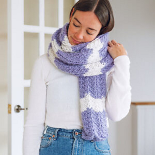 Ravelry: It's All Wavy Scarf pattern by Lauren Aston Designs