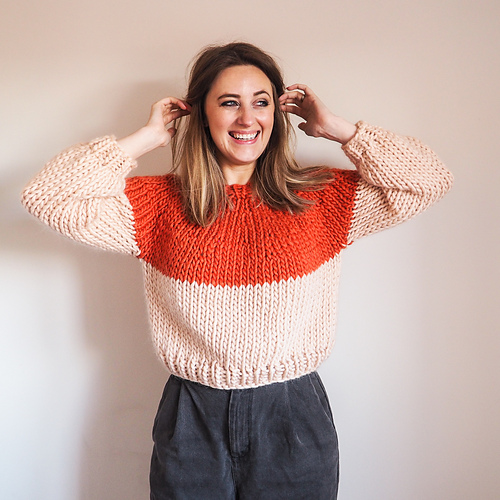 Ravelry: Top Down Jumper pattern by Lauren Aston Designs