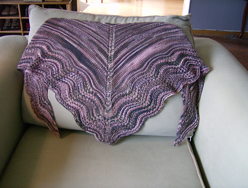 Ravelry: Old Shale Shawl pattern by Evelyn A. Clark