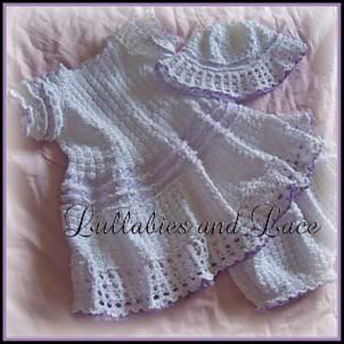 Ravelry: Angel Lace Baby Ensemble pattern by Anna Ness